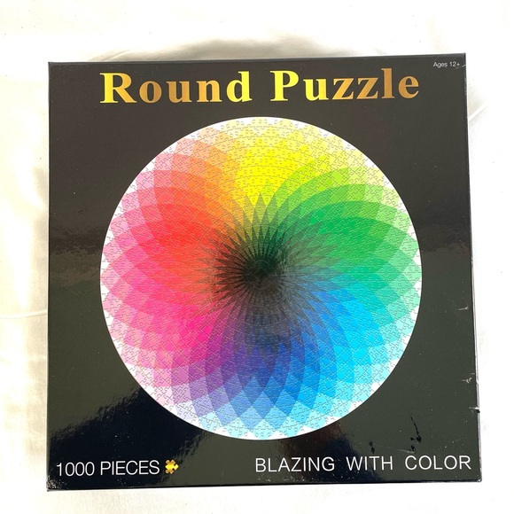 Toys | 100 Pc Round Jigsaw Puzzle Blazing With Color Used 1x No Missing ...